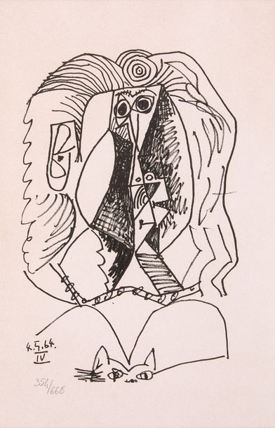 Pablo Picasso | Deconstructed Face (1964) | MutualArt