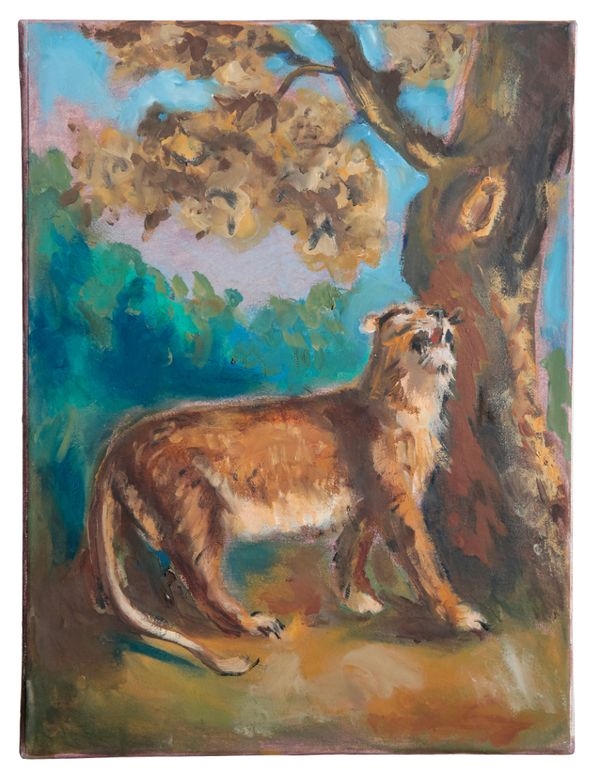 Graham Snow | A lioness in a landscape | MutualArt