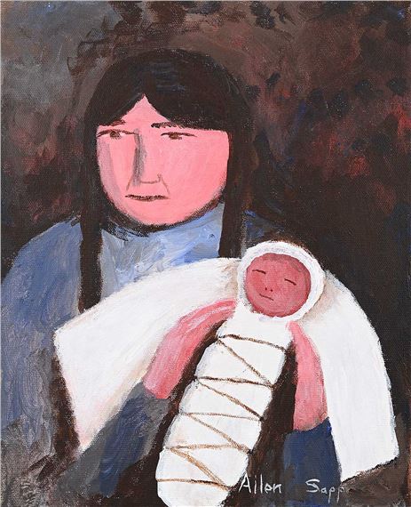 Allen Sapp | Untitled - Mother and I | MutualArt