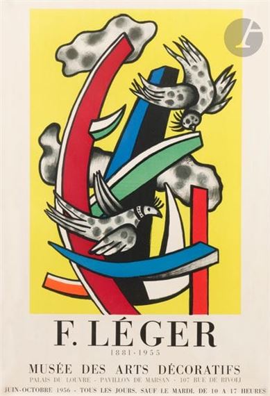 Fernand Léger | Poster for a posthumous exhibition of the artist's work ...