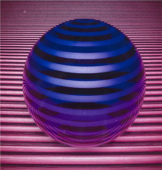 Ron Davis | Blue Banded Ball (2013) | MutualArt