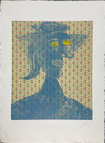 Enrico Baj | Blue period (1970) | MutualArt
