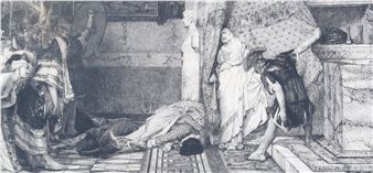 Lawrence Alma-Tadema | The death of Caligula (Late 19th Century ...