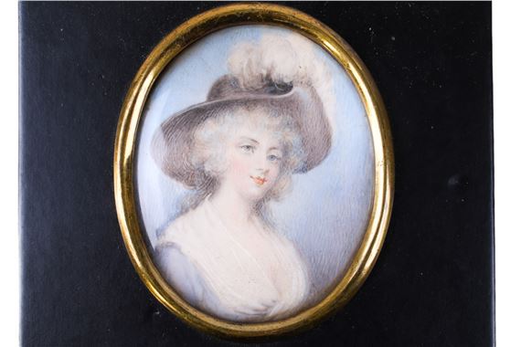 George Romney | Portrait miniature of a lady (19) | MutualArt