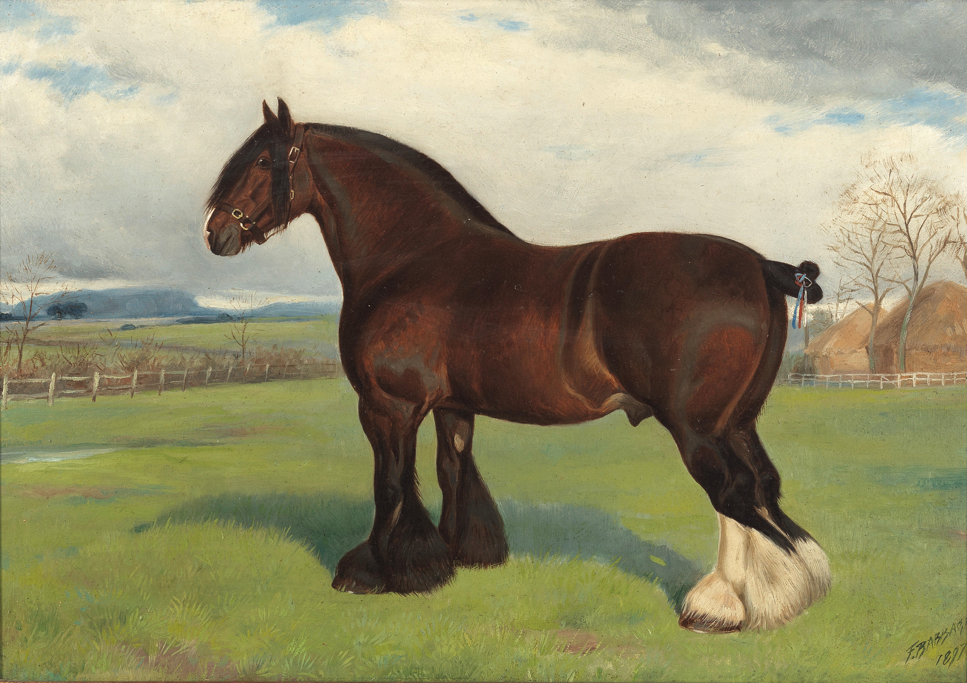 Frank Babbage | An English shire (1897) | MutualArt