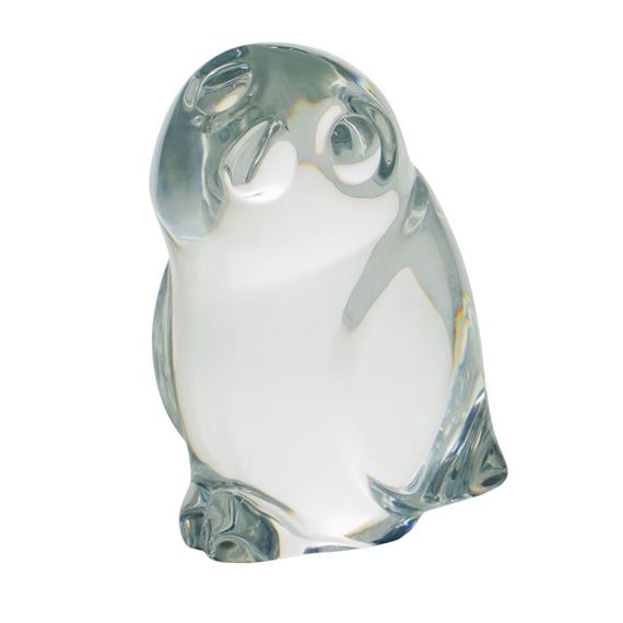 Steuben Glass | Owl Glass Paperweight Figurine (20th Century) | MutualArt