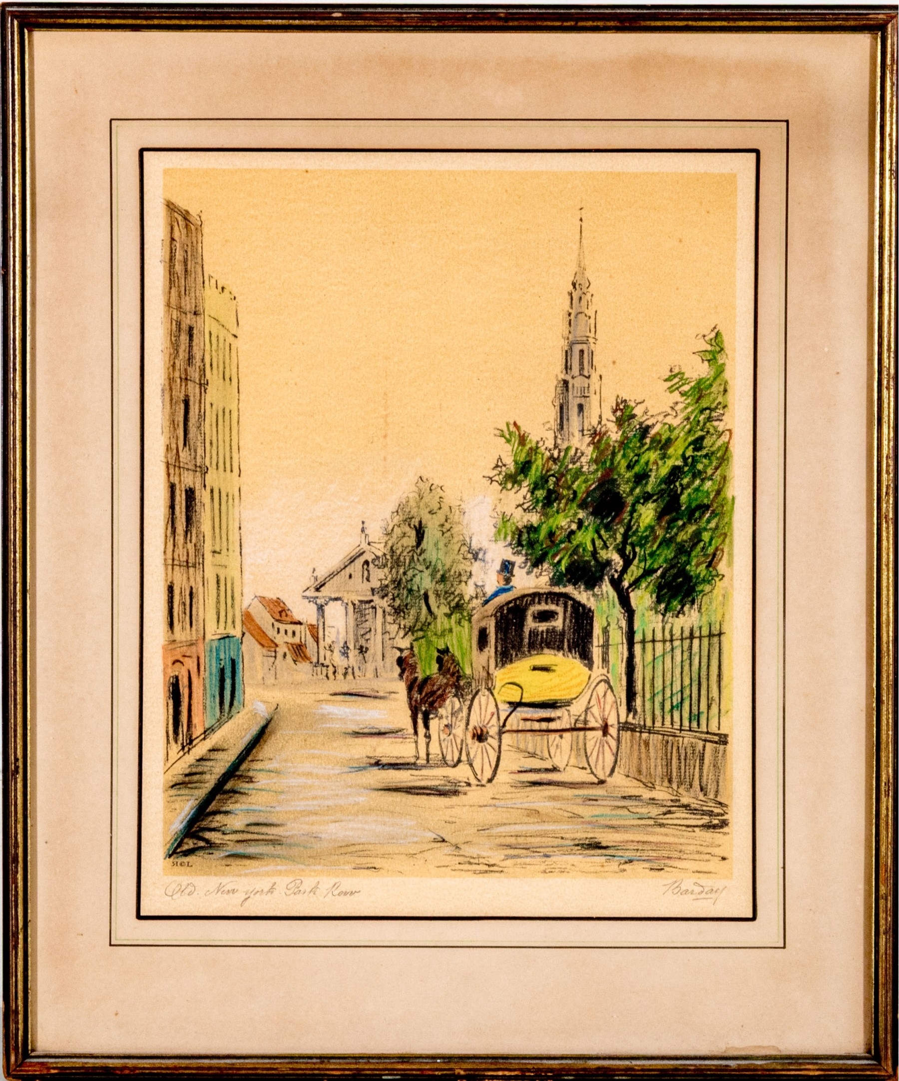 Francis Barday | Old New York Park Row | MutualArt