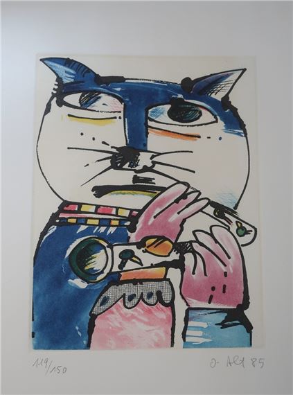 Otmar Alt | The Cat (1985) | MutualArt