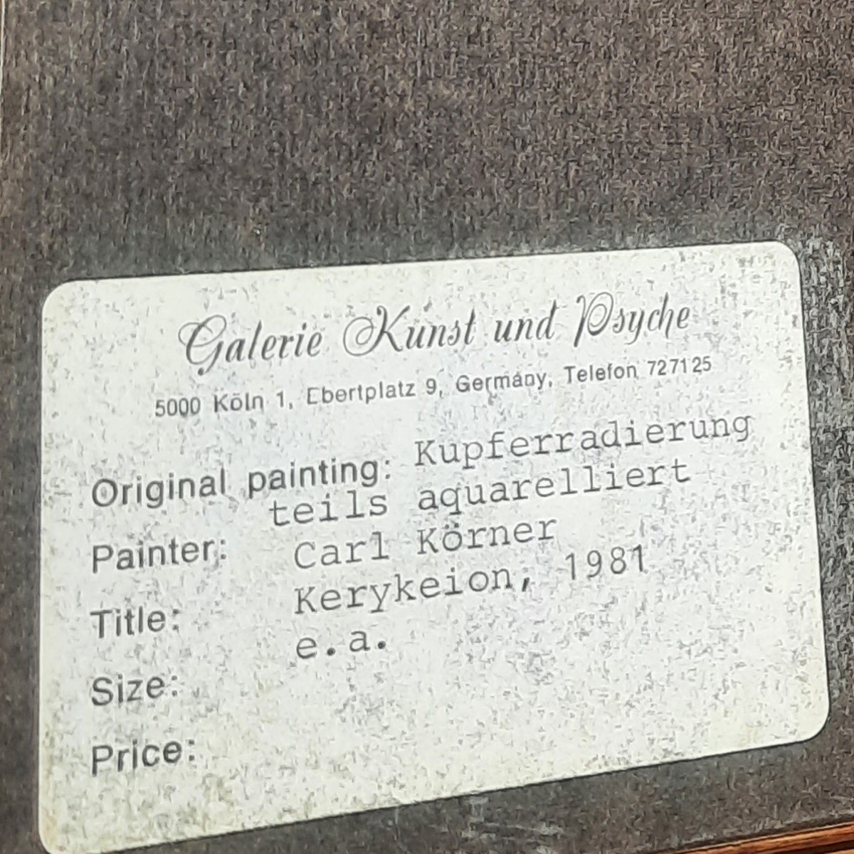 Carl Körner | Kerykeion | MutualArt