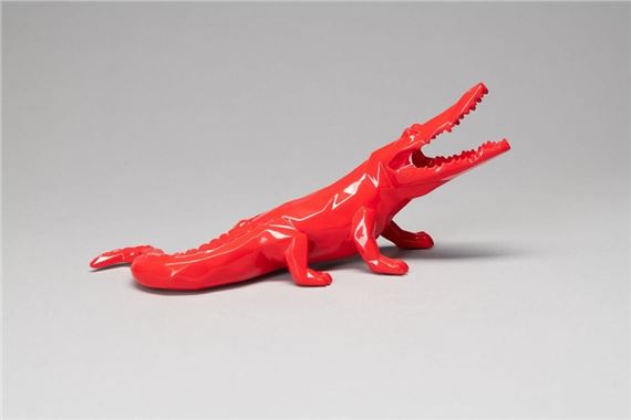 Richard Orlinski | Crocodile Red resin print | MutualArt