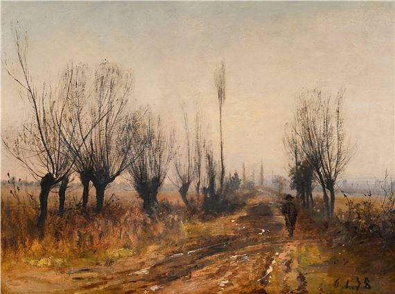 Louis-Gabriel Loppé | Paysage animé (1878) | MutualArt