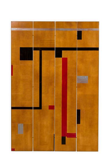 Jean Dunand | Modernist Four Panel Screen (21) | MutualArt