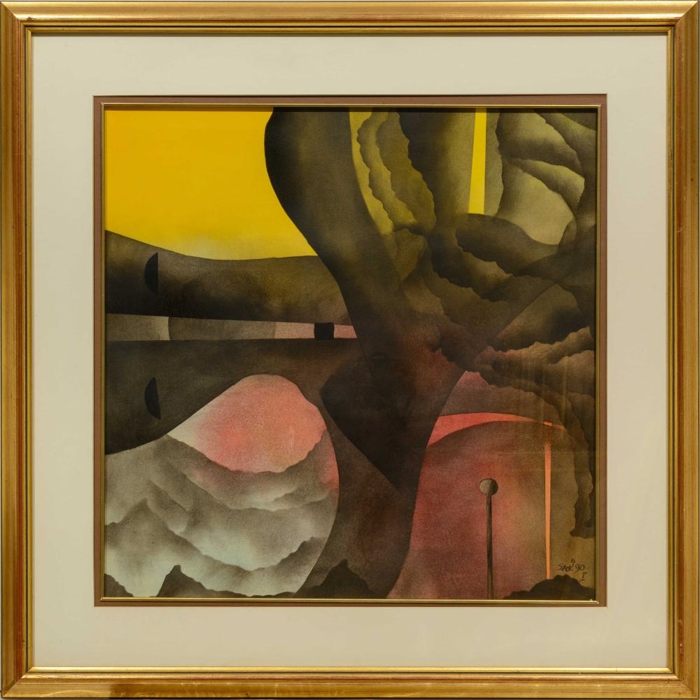 Winston Churchill Masakeng Saoli | Abstract Landscape (1990) | MutualArt