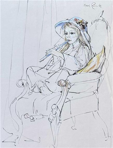Fred Ross | Girl Playing The Recorder (64) | MutualArt