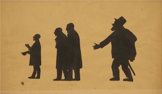 Lucien Joseph Simon | Four silhouettes (1894) | MutualArt