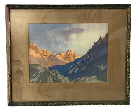 Cecil Arthur Hunt | A continental mountain view | MutualArt