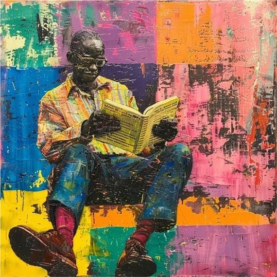 Alemayehu Bekele | Lost in the pages (2023) | MutualArt