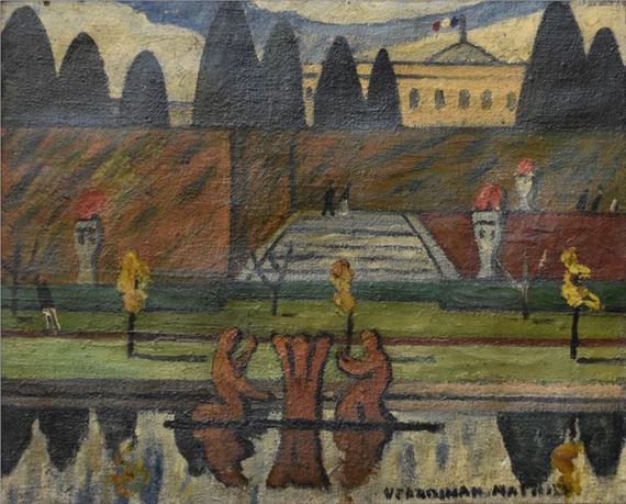 Louis Mathieu Verdilhan | The gardens of the Château de Versailles ...