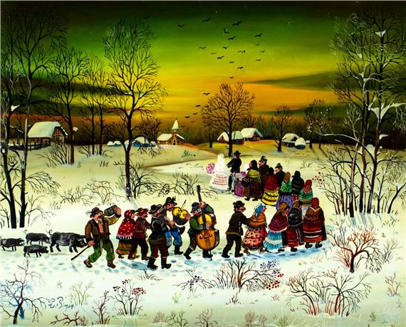 Edith Simon | Village Wedding Scene | MutualArt