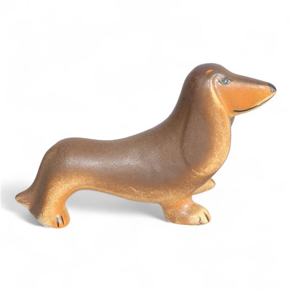 Lisa Larson | ceramic figurine of a Dachshund from the second Kennel ...