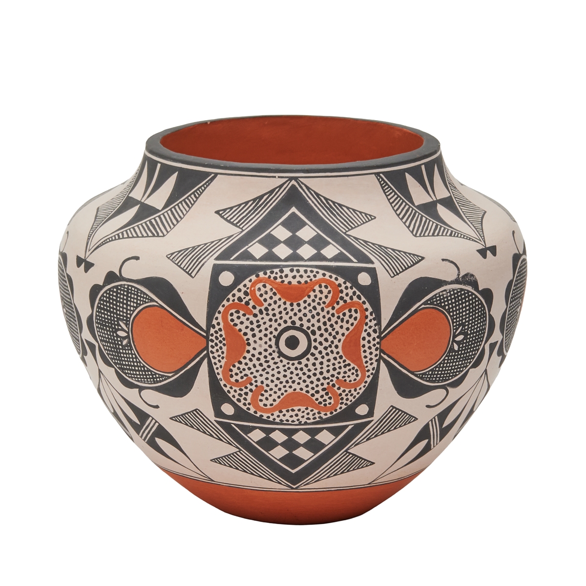 Rachel Aragon | Native American Acoma Pottery Olla | MutualArt