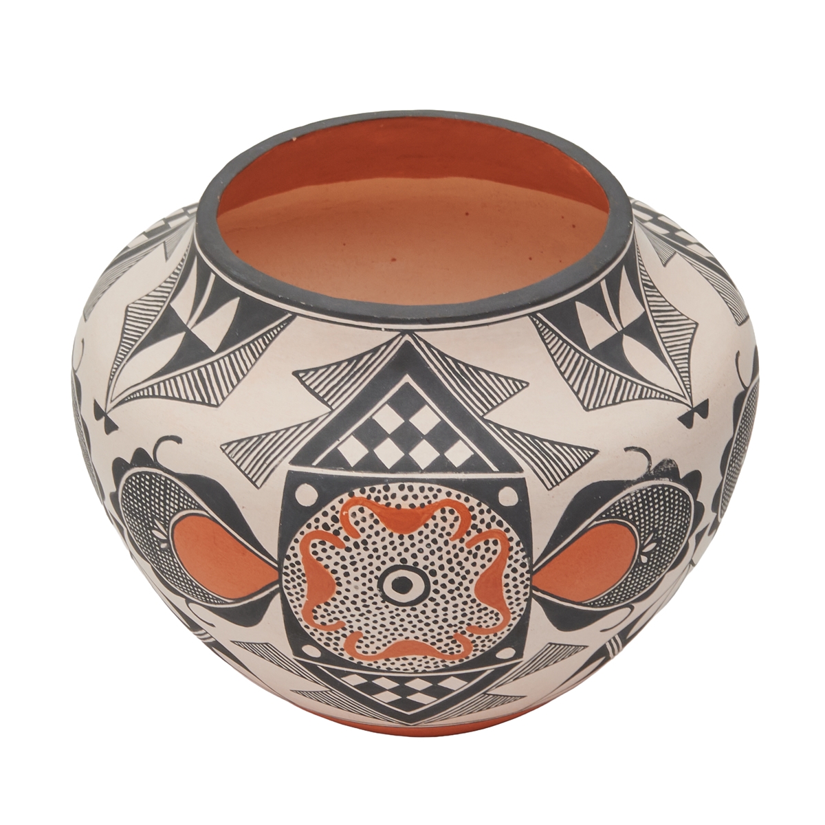Rachel Aragon | Native American Acoma Pottery Olla | MutualArt