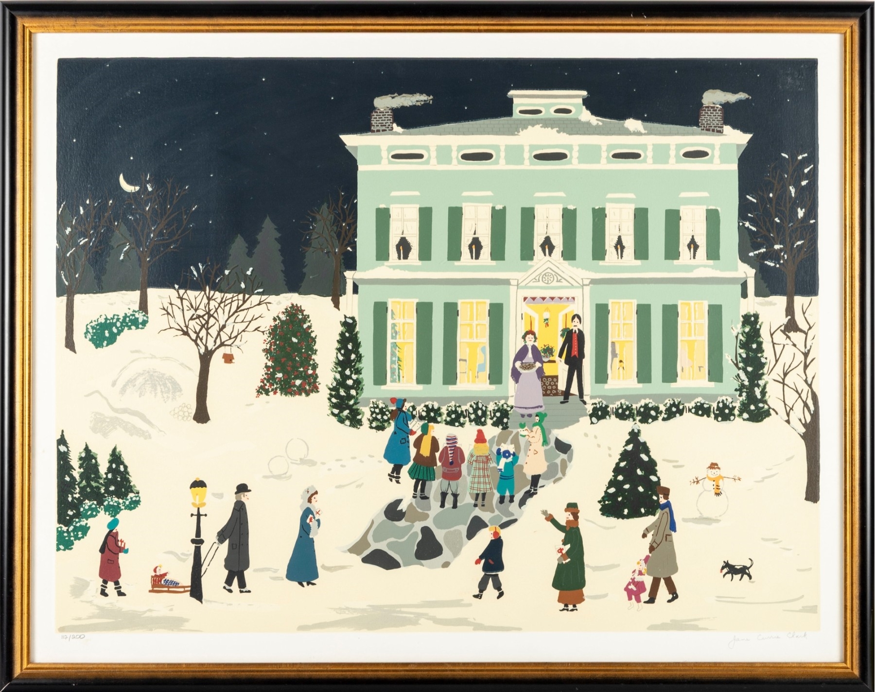 Jane Currie Clark | Christmas Carolers | MutualArt