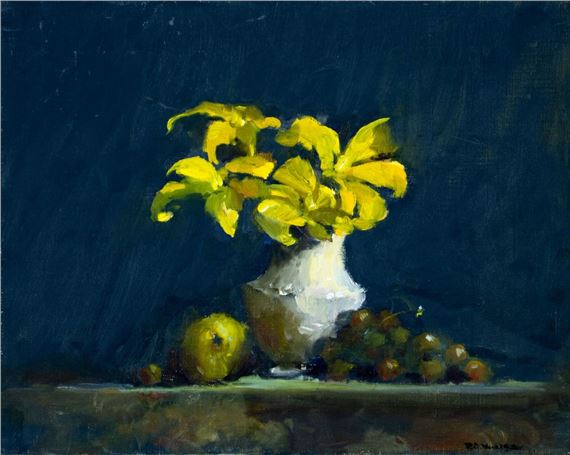 Waltsak Robert | Still Life with Vase of Flowers and Fruit | Compare ...
