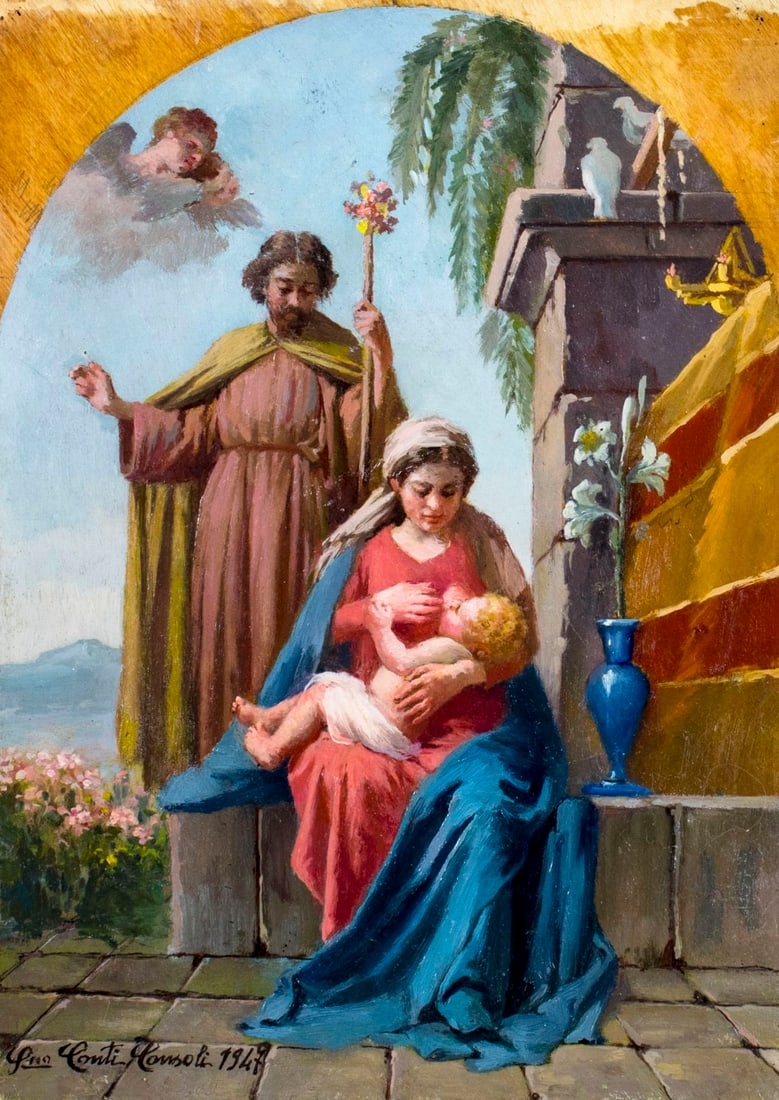 Gino Conti Consoli | Holy Family (1947) | MutualArt