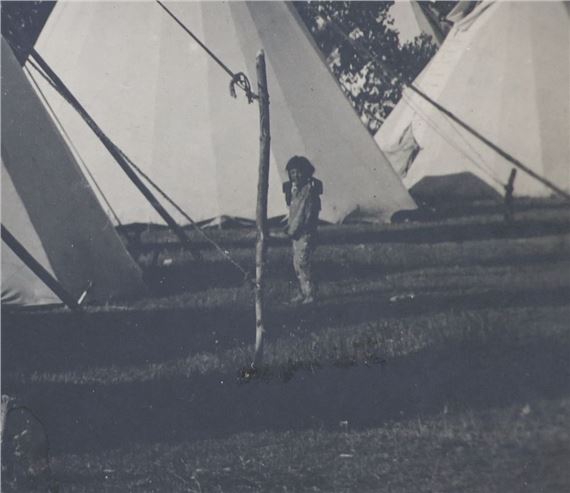 Richard Throssel | Montana Crow Tipi Signed Photograph | MutualArt