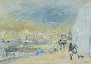 Jean Fusaro | Quai dans la brune (1976) | MutualArt