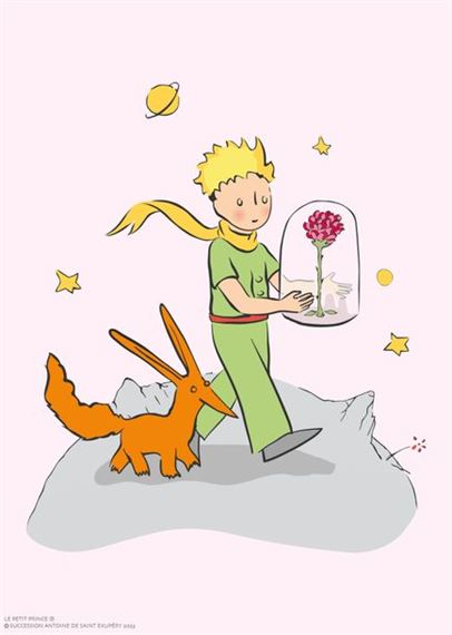 Antoine de Saint-Exupéry | Le Petit Prince et la rose II | MutualArt