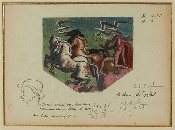 Jean-Théodore Dupas | The chariot of the sun (1946) | MutualArt