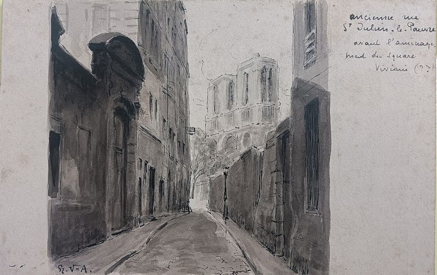 Henri Vincent Anglade | Ancienne rue Saint-Julien du pauvre | MutualArt