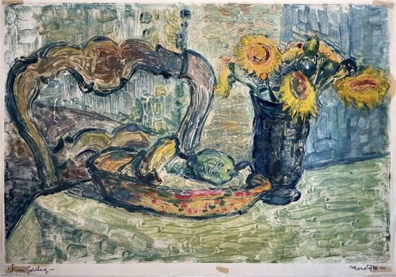 Simon Goldberg | Still life with sunflowers | MutualArt
