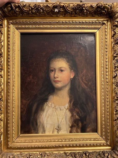 Charles Hermans | Portrait de jeune fille (1991) | MutualArt
