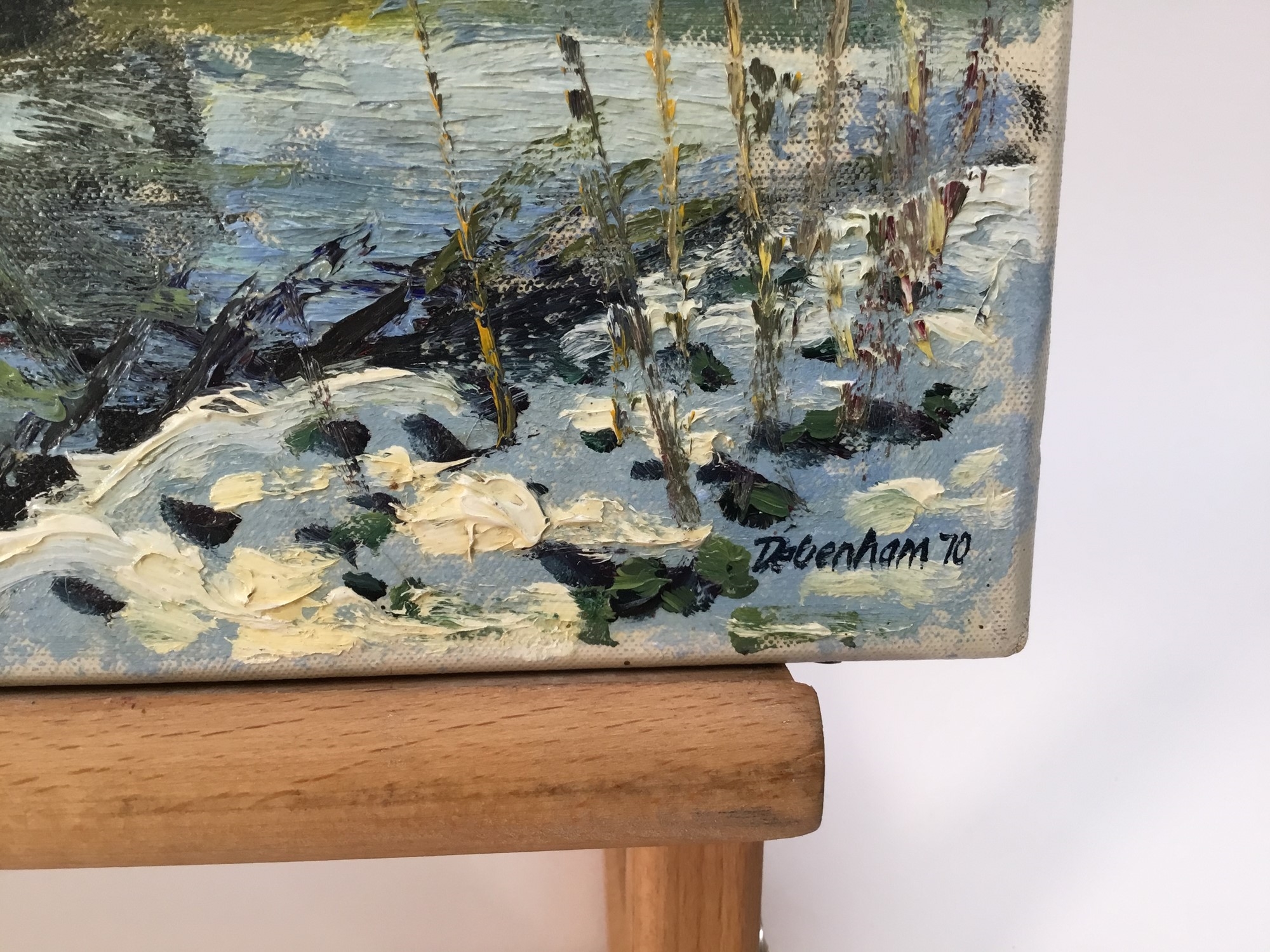 Charles Debenham | Stream near Boxted, Winter (70) | MutualArt