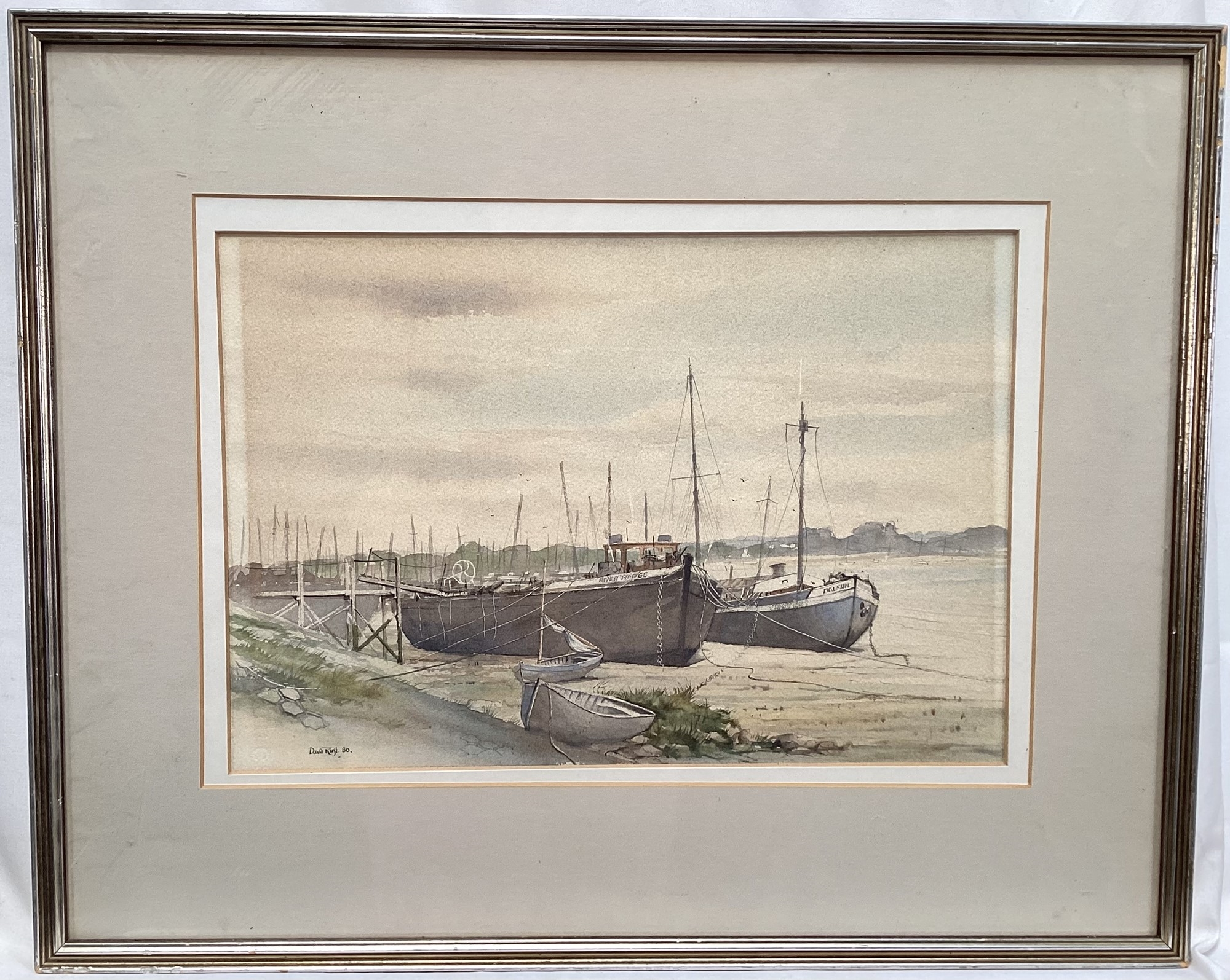 David Rust | River Barge at Heybridge Basin (80) | MutualArt