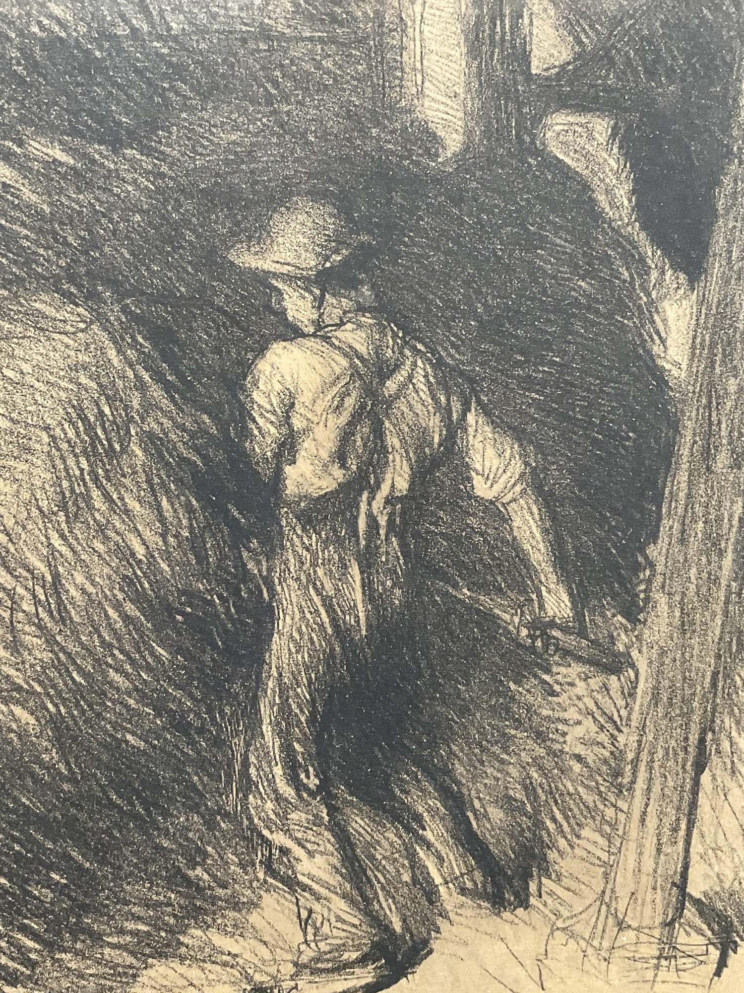 George Clausen | Figure in a Hay Barn | MutualArt