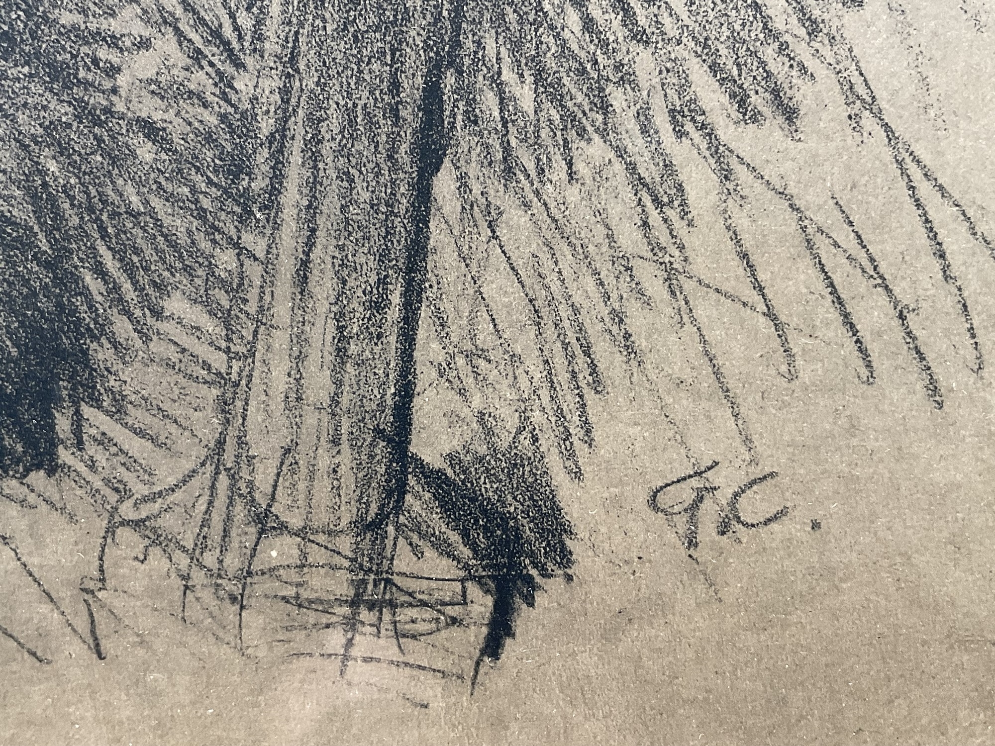 George Clausen | Figure in a Hay Barn | MutualArt