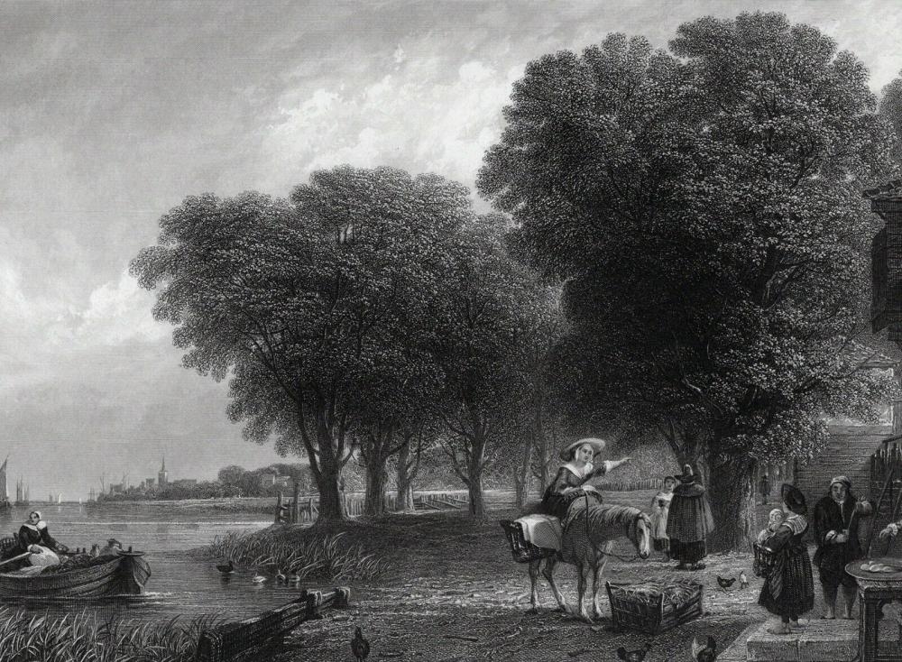 John Calcott Horsley | A Dutch Ferry (1849) | MutualArt