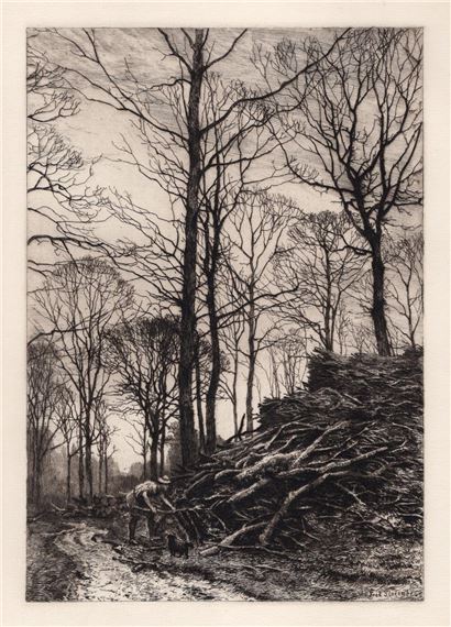 Frederick Alfred Slocombe | The Wood Gather (1883) | MutualArt