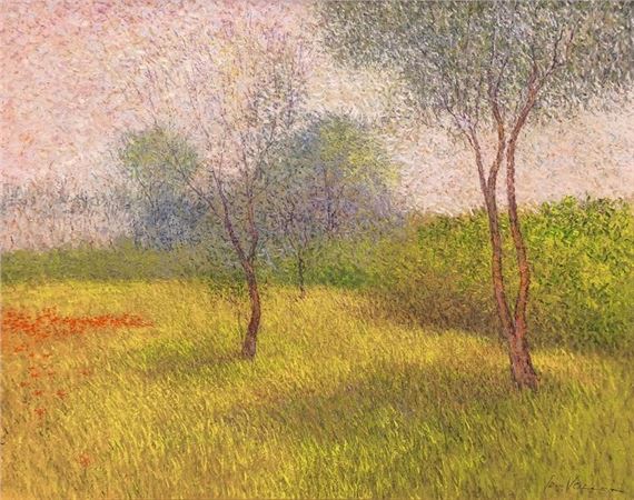 Jean Vollet | Landscape with poppies | MutualArt