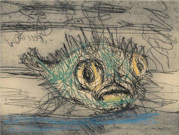 John Olsen | Toad Fish (2005) | MutualArt