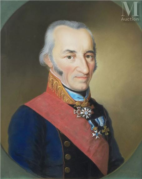 Johann Baptist Hirschmann | Portrait d’homme aux médailles (1818 ...