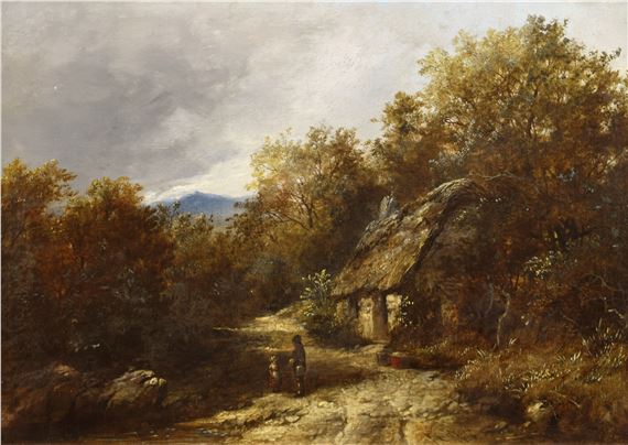 James Ward | Cottage in the Cotswolds (1858) | MutualArt