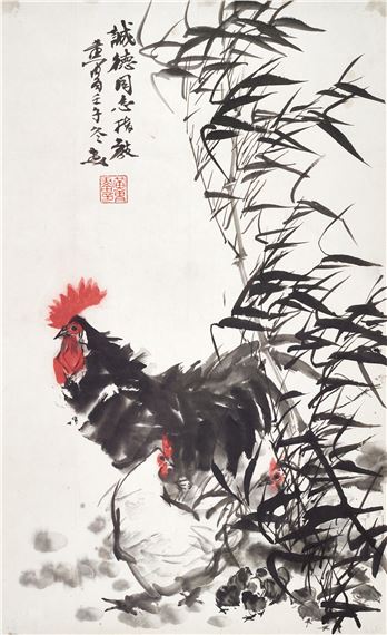 Huang Zhou | Bamboo Chicken Diagram (1972) | MutualArt