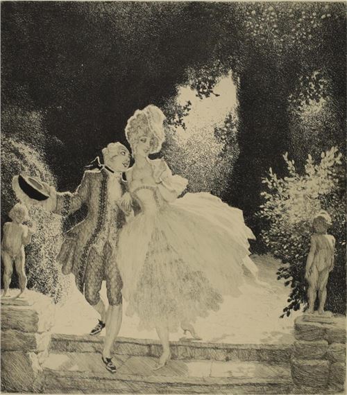 Norman Lindsay | Julia Frisk And Her Mr Brisk | MutualArt