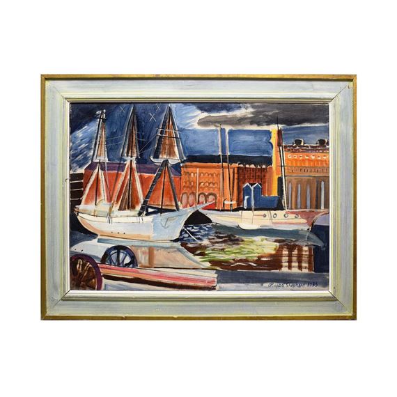 Rupert Norman Shephard | Le Canal Basin, Le Havre (1933) | MutualArt