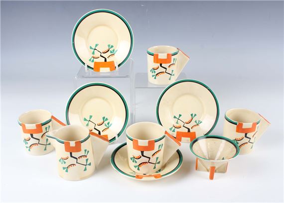 Clarice Cliff | A small group of Art Deco Clarice Cliff Bizarre Ravel ...